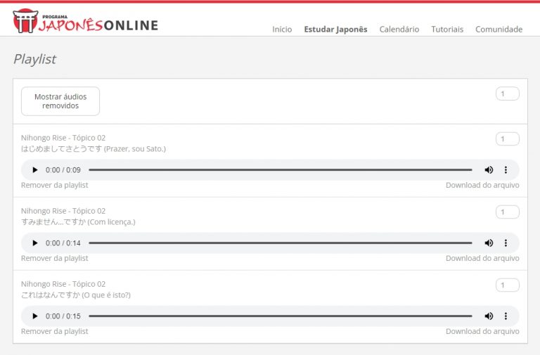 Plataforma completa de aprendizagem de japonês - Programa Japonês Online